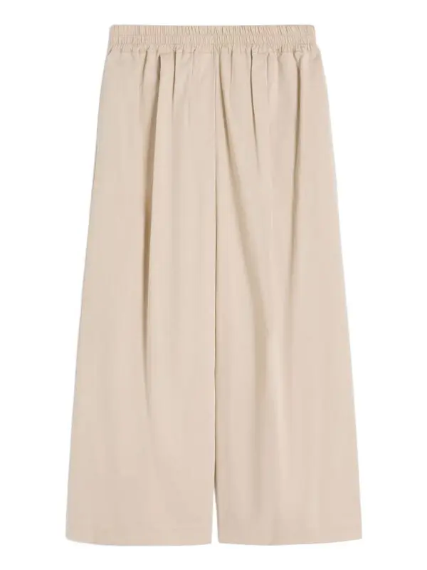Max Mara Cotton Rasetto Trousers - Beige