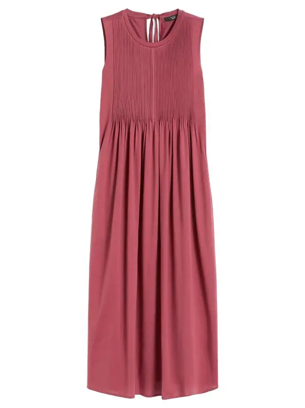 Max Mara Cotton Jersey Fluid Midi Dress - Cherry