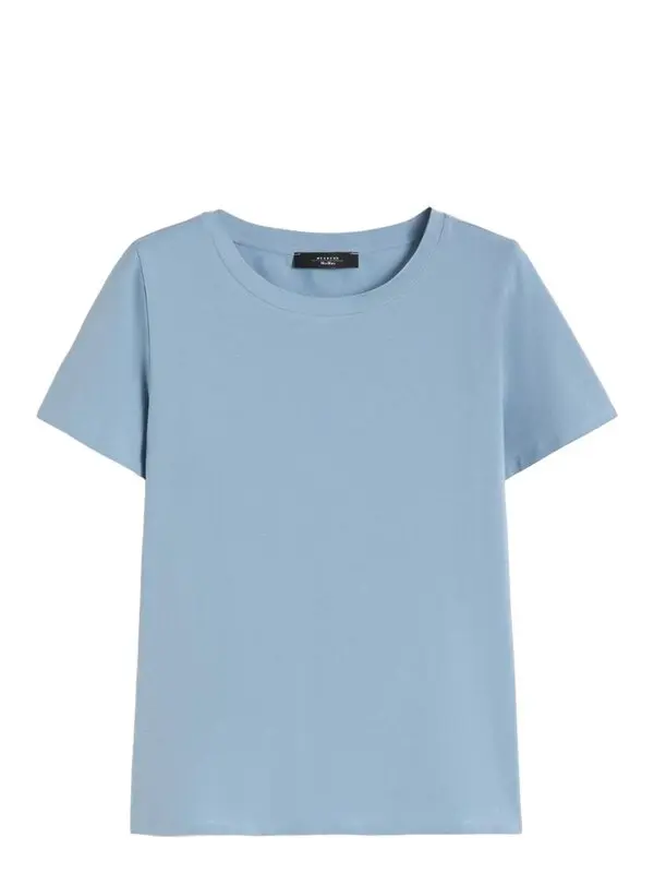 Max Mara Stretch Jersey T-shirt - Light Blue