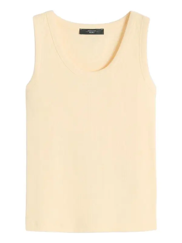 Max Mara Stretch Cotton Top - Light Yellow