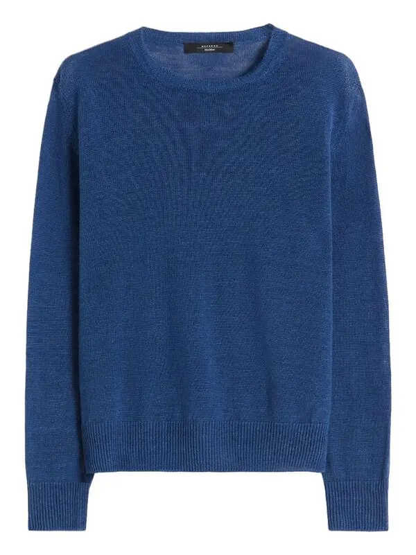 Max Mara Linen Yarn Jumper - Ocean