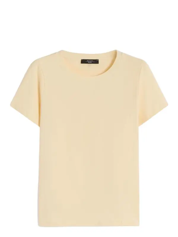 Max Mara Stretch Jersey T-shirt - Light Yellow