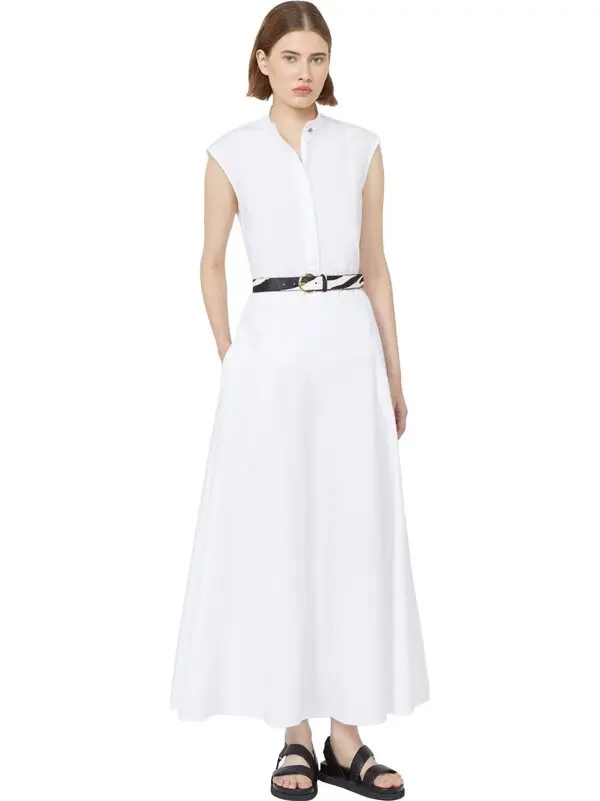 Max Mara Cotton Poplin Circle Dress - Optical White