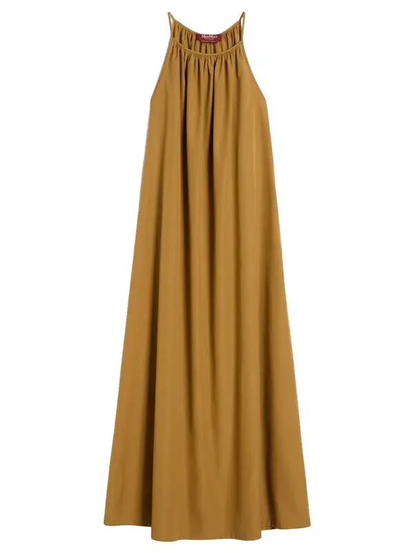 Max Mara Cotton Poplin Maxi Dress - Ochre
