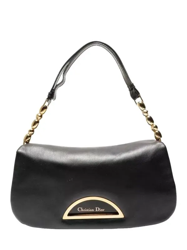 Dior 2000 Malice Leather Handbag - Black