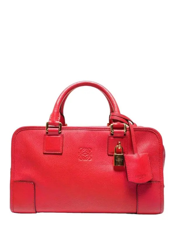 Loewe 1990s Amazona 28 Leather Tote Bag - Red