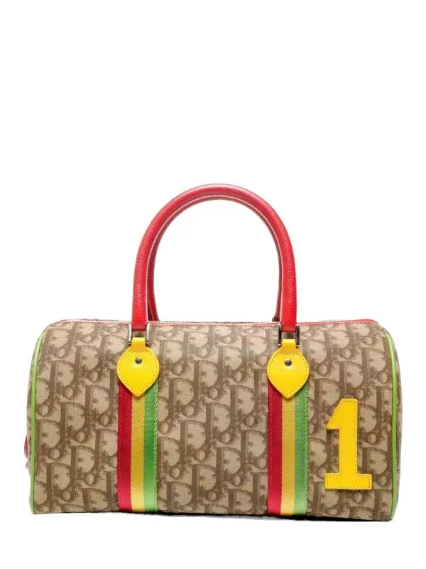 Dior 2004 Rasta Bowling Tote Bag - Neutrals
