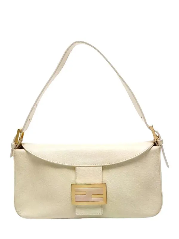 Fendi 2000s Mamma Bucket Leather Shoulder Bag - Neutrals