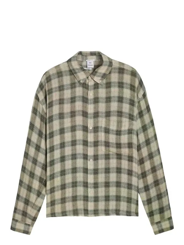 WON HUNDRED Maza Checked Shirt - Neutrals