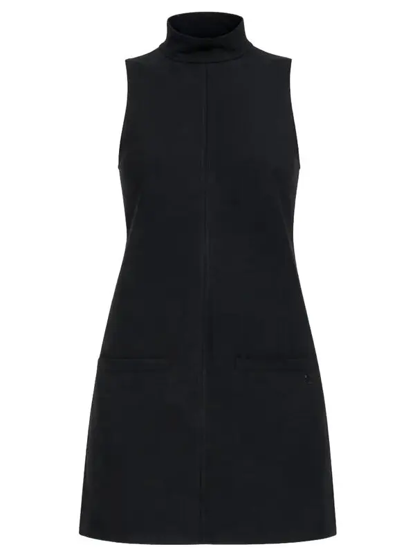 COURREGES Sleeveless A-line Dress - Black