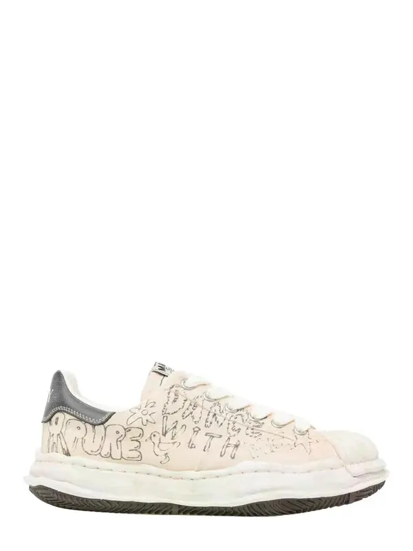 Mihara Yasuhiro Graphic-print Low-top Sneakers - Grey
