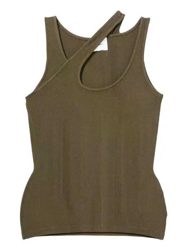 HALFBOY Cutout Tank Top - Green