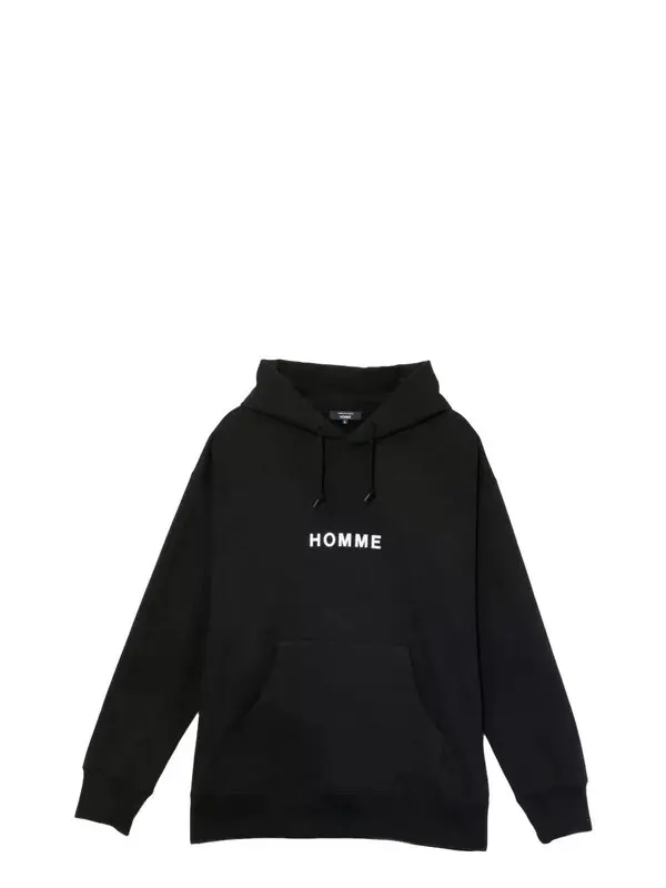 Comme Des Garçons Logo-print Hoodie - Black