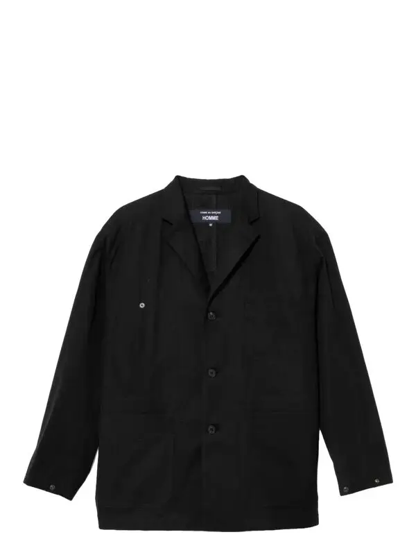 Comme Des Garçons Washed Shirt Jacket - Black