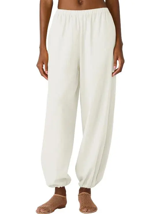 Steve Madden Divinia Linen Blend Pants - Antique White