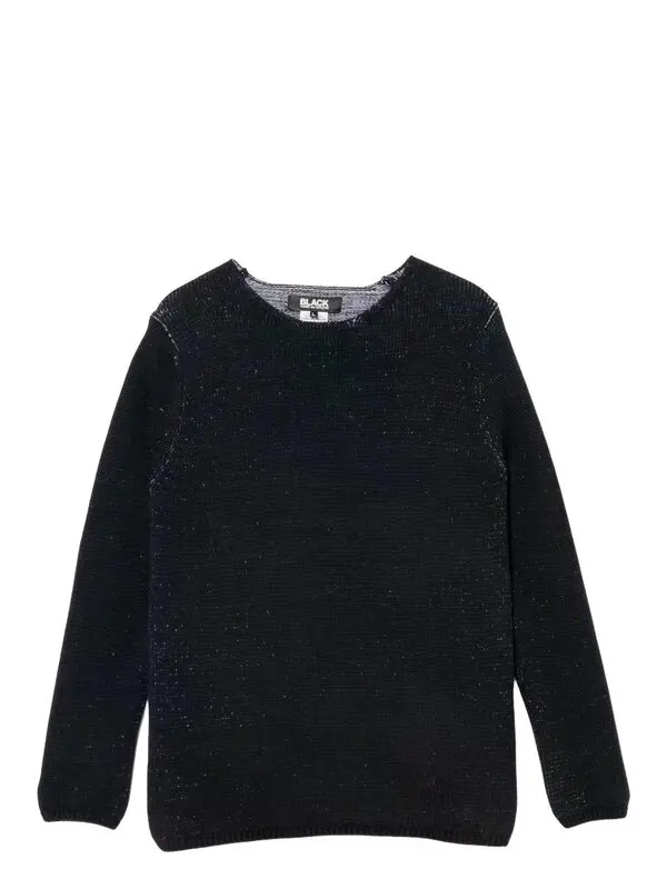 Comme Des Garçons Round-neck Long-sleeve Jumper - Blue
