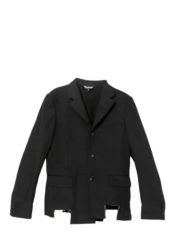 BLACK COMME DES GARÇONS Embroidered Cut-out Blazer - Black