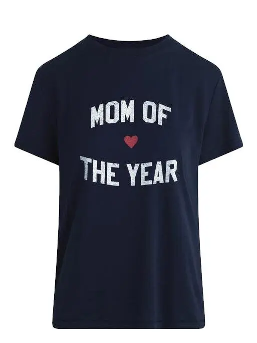 FAVORITE DAUGHTER The Mother Of The Year Graphic T-shirt - Navy