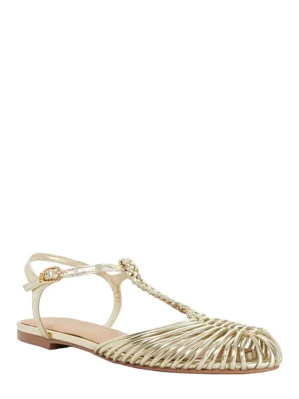 Dune London Harmoni Ankle Strap Sandal - Gold