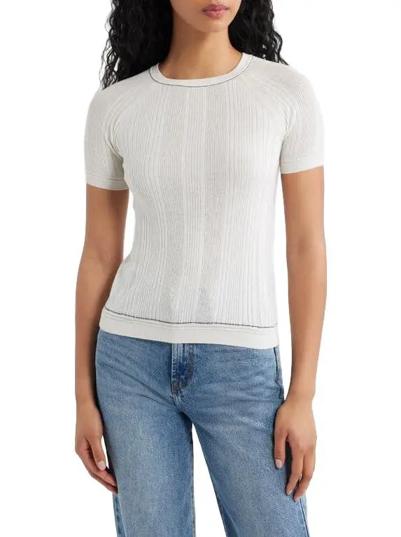 Rag & Bone Teresa Rib T-shirt - Ivory