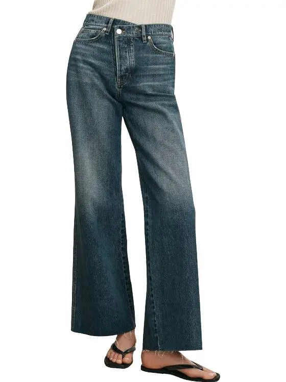 Veronica Beard Taylor High-waist Ankle Wide-leg Jeans - City Lights