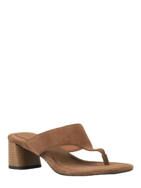 VAGABOND SHOEMAKERS Evie Block Heel Flip Flop - Cocoa Brown
