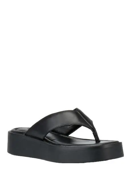 VAGABOND SHOEMAKERS Danya Wedge Flatform Flip Flop - Black/black