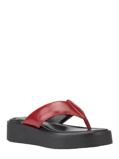 VAGABOND SHOEMAKERS Danya Wedge Flatform Flip Flop - Red
