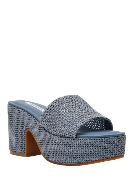 Steve Madden Trippy Platform Sandal - Blue