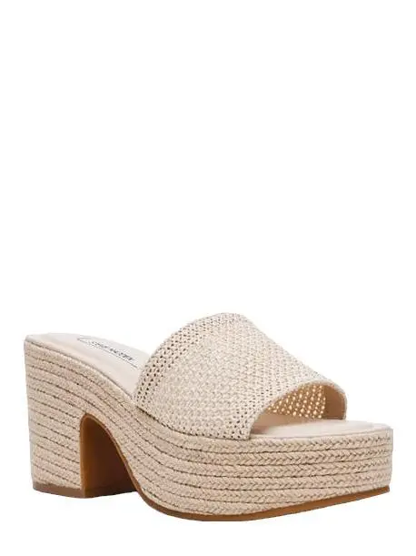Steve Madden Trippy Platform Sandal - Natural