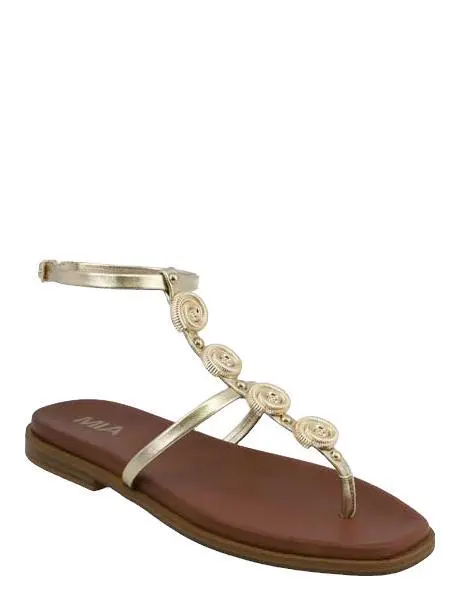 Mia Dorcie Ankle Strap Sandal - Soft Gold