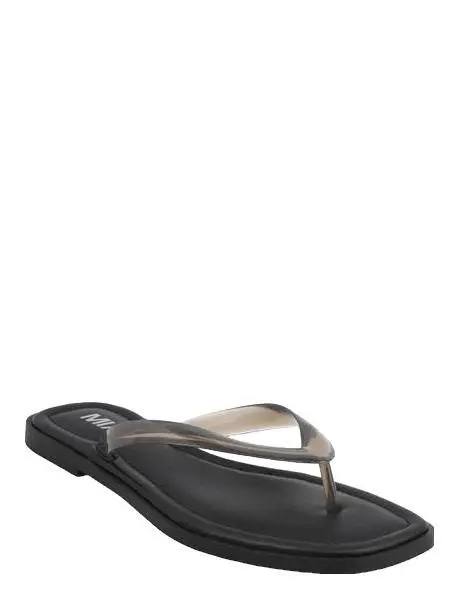 Mia Minimalist Flip Flops - Black