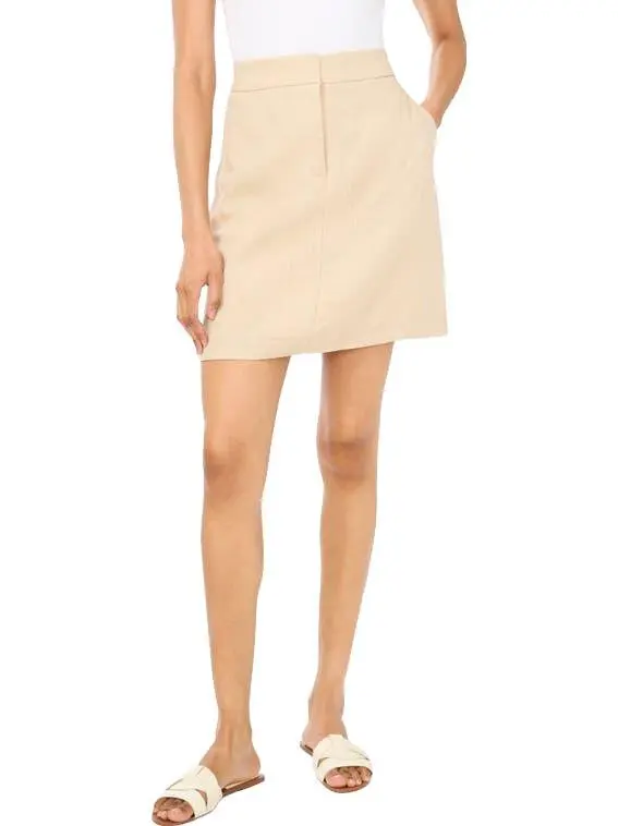 Vince Camuto Slant Pocket Skirt - Camel