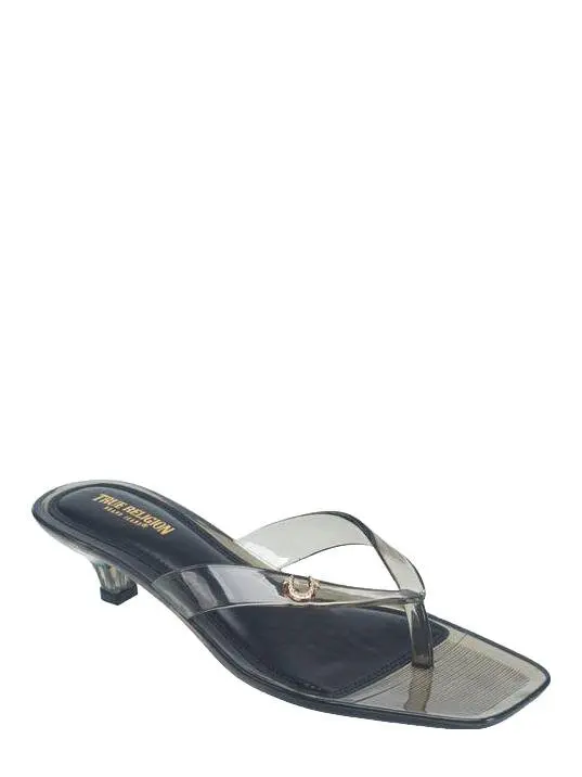 True Religion Jelly Thong Heel - Black