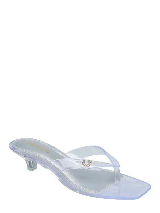 True Religion Jelly Thong Heel - Clear