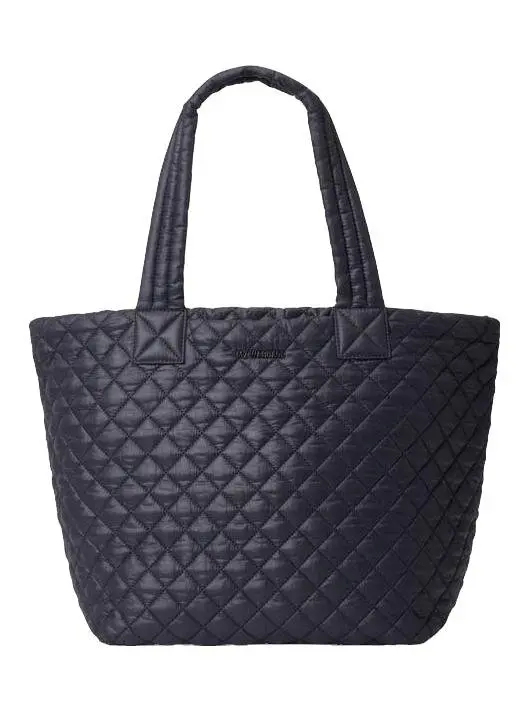 Mz Wallace Medium Metro Deluxe Diamond Quilted Tote - Black