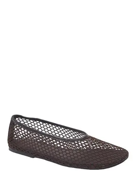 TONY BIANCO Mazey Ballet Flat - Chocolate Mesh