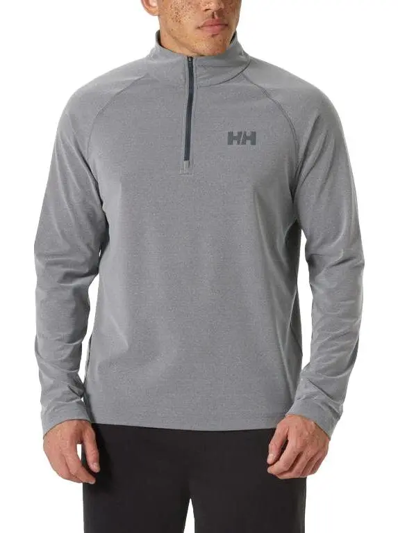 Helly Hansen Tyri Half Zip Pullover - Ebony Melange