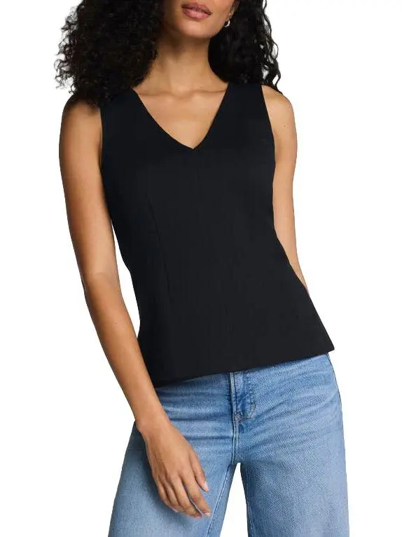 Spanx V-neck Sleeveless Top - Classic Black