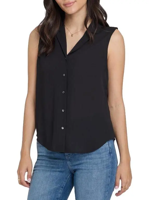 NYDJ Gabrielle Sleeveless Shirt - Black