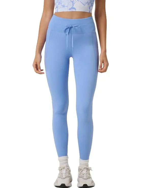 Travis Mathew Moveknit Tie Bonded Leggings - Cornflower Blue