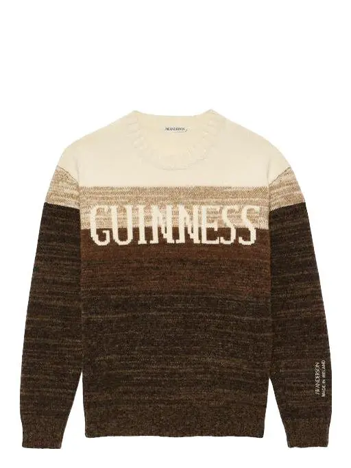JW Anderson X Guinness Intarsia Logo Wool Blend Sweater - Brown