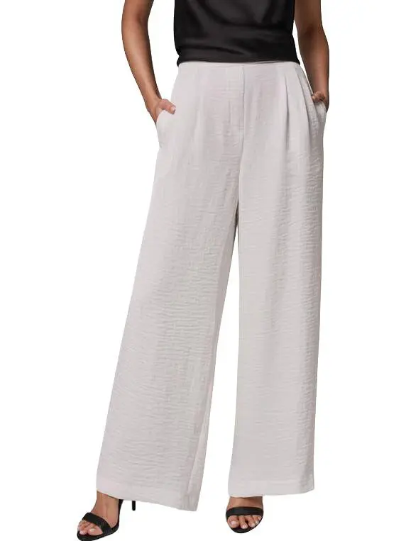 Donna Karan New York Pleated Wide-leg Pants - Cream