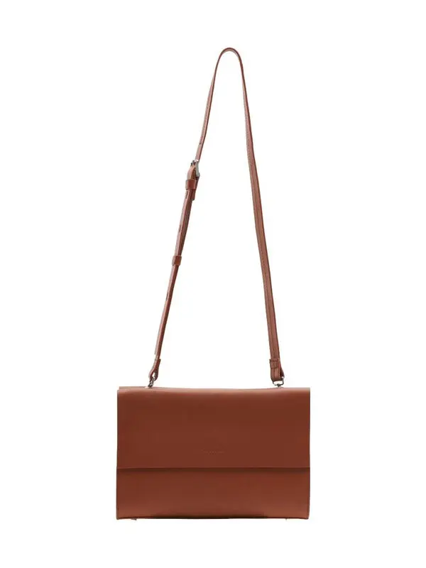 ECOTORIE Betty Leather Crossbody Bag - Cognac