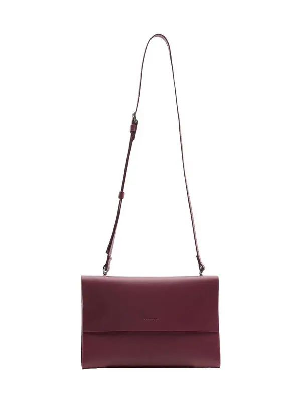 ECOTORIE Betty Leather Crossbody Bag - Wine