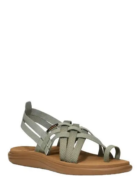 Teva Voya Water Friendly Sandal - Seagrass/deep Lichen Green