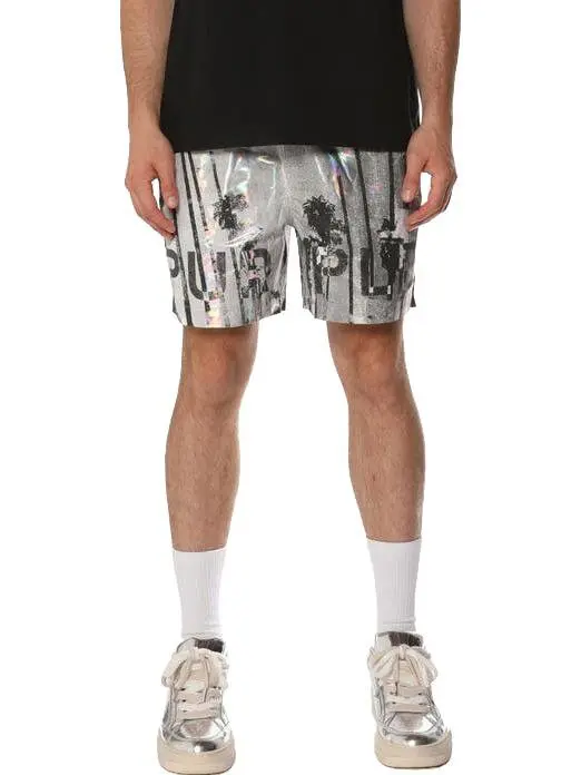 PURPLE BRAND Water Repellent Shorts - Black