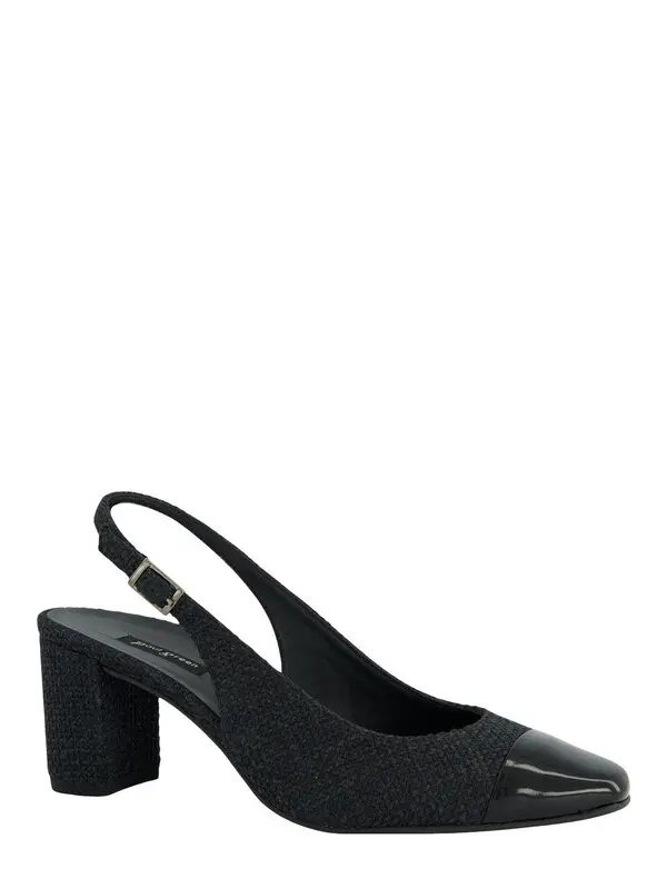 Paul Green Dallas Slingback Pumps - Black Grace Soft Patent