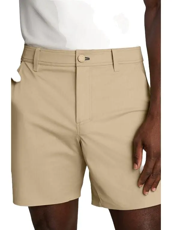 RHONE Commuter Flyweight Performance Golf Shorts - Light Khaki