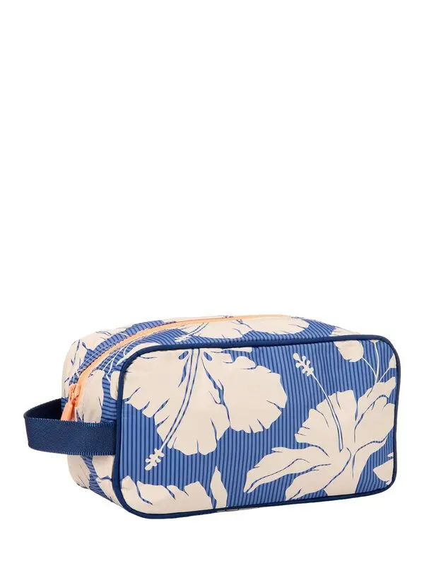 ALOHA COLLECTION Salina Tiny Stripe Tyvek® Dopp Kit - Navy